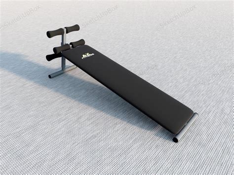 Sit Up Bench Sketchup 3d Model Skp File Download Sketchupbox