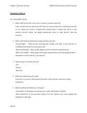 Tutorial 3 Part 2 Docx Chapter 3 Network Security BMIT2703 Information And IT Security