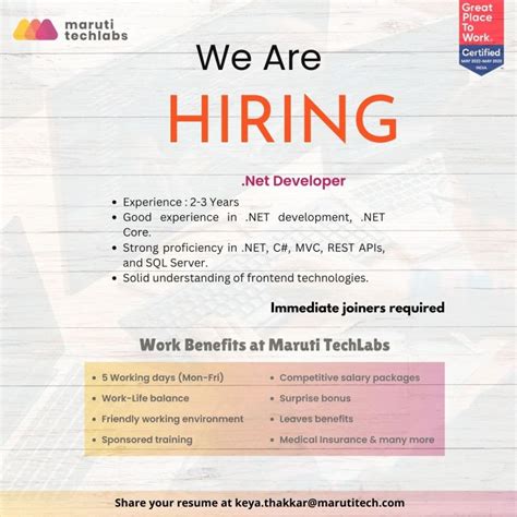 Hiring Softwareengineer Dotnet Dotnetcore Frontend Ahmedabadjobs