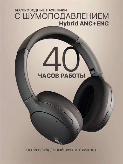 Наушники с функцией Talk Through режим прозрачности и системой активного шумоподавления Anc