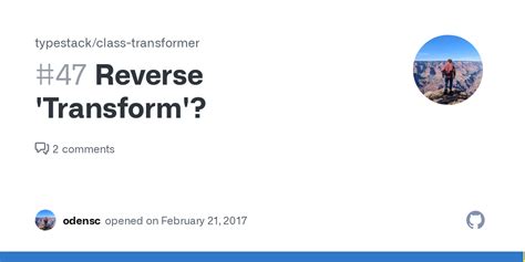 Reverse Transform Issue Typestack Class Transformer GitHub