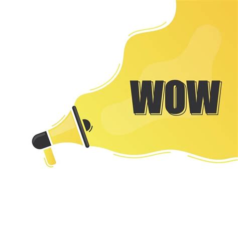 Premium Vector Wow Megaphone Alert Message Special Offer Sign Premium Vector Wow Megaphone Alert Message Special Offer Sign