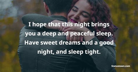 I Hope That This Night Brings You A Deep And Peaceful Sleep Have Sweet