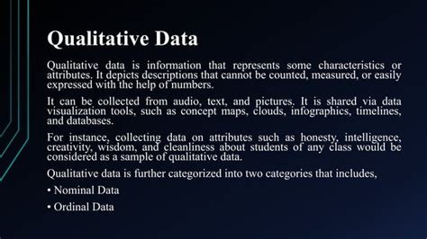 Different Types Of Data Qualitative Quantitative Ordinal Nominal Discrete Continuous