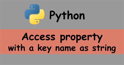 Python Access A Class Property By The Name Without Dot Chaining