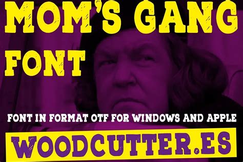 Moms Gang Font Free Download And Preview Deefont