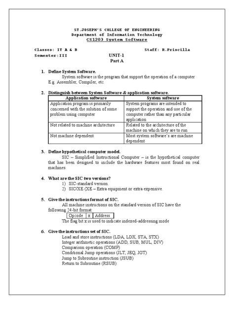2 Marks With Answers Pdf Assembly Language Macro Computer Science
