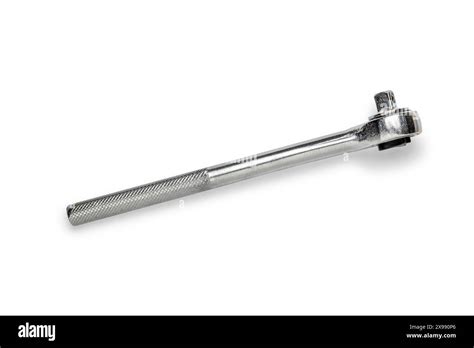 Multi Purpose Combination Iron Socket Wrench Isolated On White