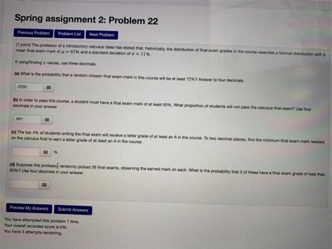 Solved Problem List Spring Assignment 2 Problem 22 Previous