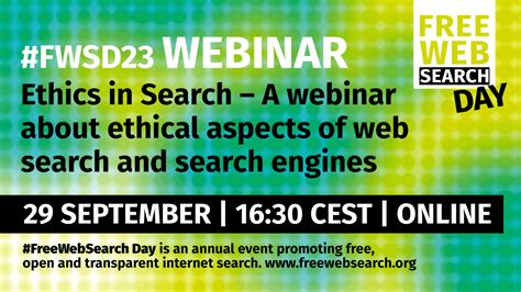Ethics In Search A Webinar About Ethical Aspects Of Web Search And