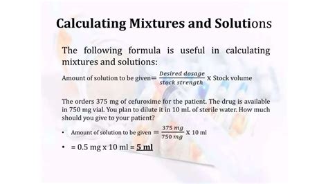 Drug Dosage Calculation Formulas Measurement Pptx