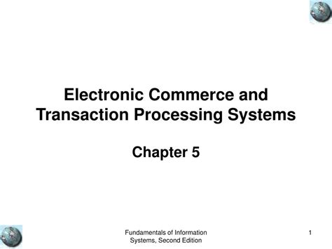 Ppt Electronic Commerce And Transaction Processing Systems Powerpoint