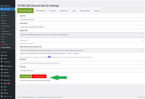 Connect Discord Tutor Lms Expresstech Software