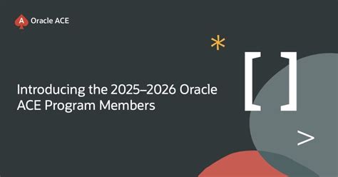 Meet The 2025 2026 Oracleace Program Members Boedi Arjanto