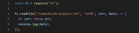 Guia Para O File System Do Node Js Valdir Alves JavaScript Node Js DIO