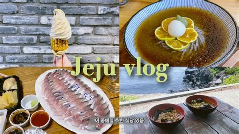 여행vlog 제주여행 브이로그 제주도 맛집 추천도토리키친 카페 점점 원담 오설록 티 뮤지엄 에어비앤비 무수별장 여행 브이로그 Youtube