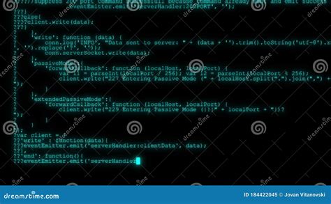 Hacker Code Running Stock Video Video Of Online Language