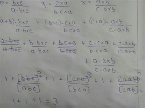 let be three non coplanar vectors and are vectors defined by the