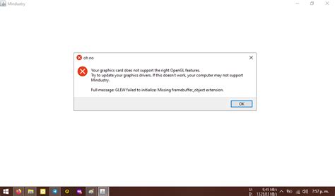 OpenGL Error When Opening The Game Even With The Latest Available OpenGL Update Higher Than