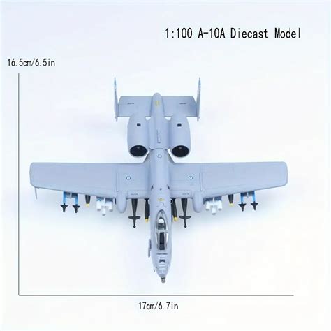 1 100 Scale A10 A 10a Airplane Metal Military Temu