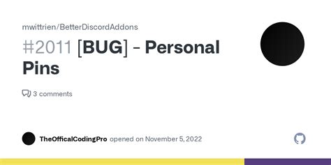 Bug Personal Pins · Issue 2011 · Mwittrienbetterdiscordaddons