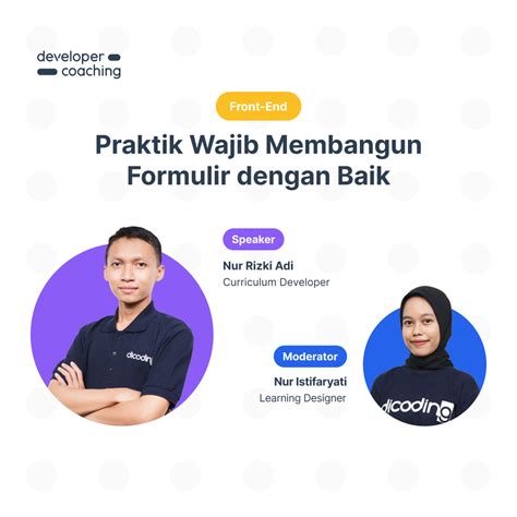 Devcoach 128 Front End Praktik Wajib Membangun Formulir Dengan Baik