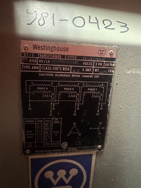 75 Kva 480v To 208y 120v Isolation Transformer Stan Canada