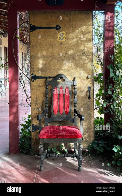 Original Door In Front Of Room 8 At The Joshua Tree Inn Where The