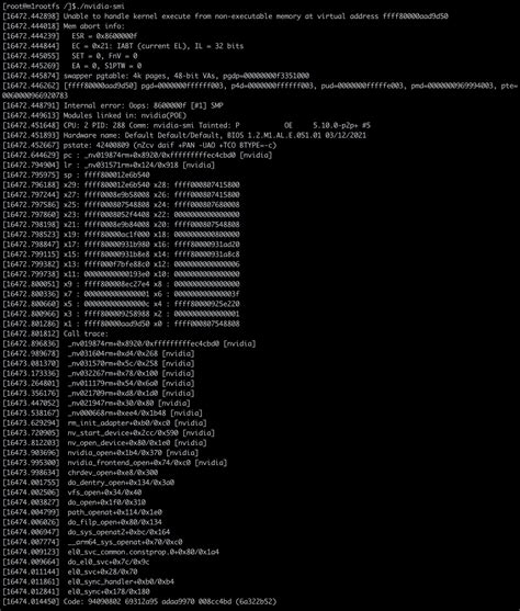 Kernel Panic With Nvidia Smi Command Linux NVIDIA Developer Forums