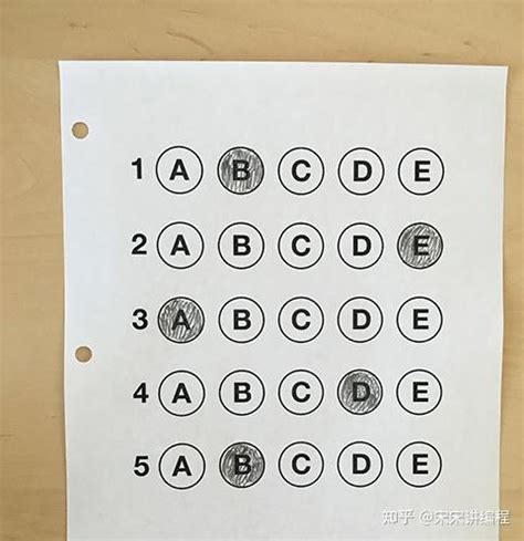 用Python实现答题卡识别 知乎