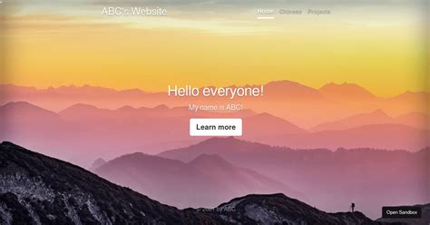 Bootstrap Template Codesandbox