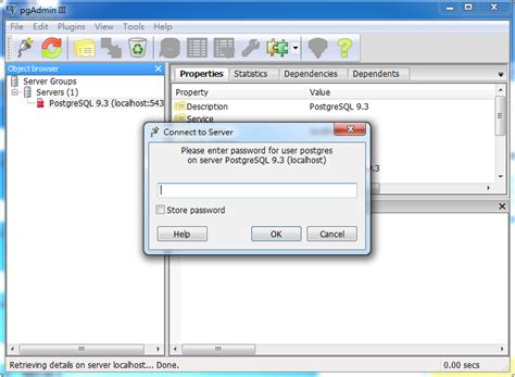 Java程式教學甘仔店 PostgreSQL pgAdmin III 工具使用及登入