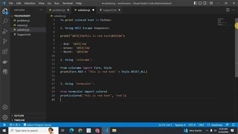 how to print colored text in python using ansi colorama and termcolor youtube