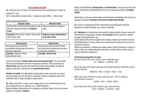 Acids Bases and Salts Class 10th Chapter 2 | PPTX