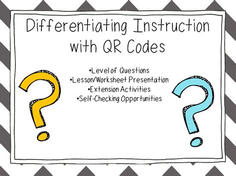 Using QR Codes In The Classroom To Differentiate Instruction