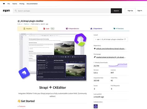 Strapi Plugin Ckeditor By Nshenderov A React Template Built At Lightspeed