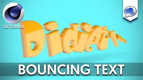 Cinema 4d Tutorial 12 Bouncing Text Bahasa Indonesia Youtube