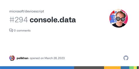 Consoledata · Issue 294 · Microsoftdevicescript · Github