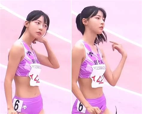 ‘육상 카리나로 불리며 남성팬 몰고 다니는 김민지의 ‘만찢녀 비주얼