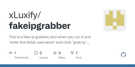 GitHub XLuxify Fakeipgrabber This Is A Fake Ip Grabber And When You Run It And Enter The