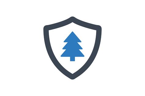 Tree With Shield Icon Graphic By Chittagonglube Creative Fabrica