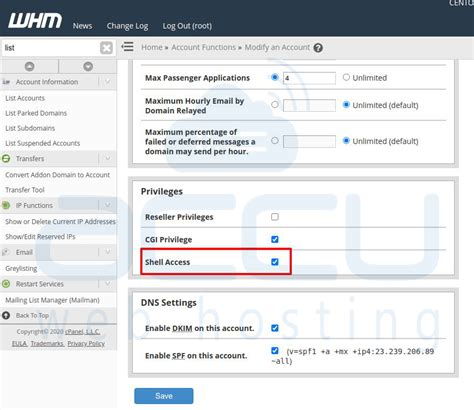 How To Enable Ssh Shell Access For The Existing Cpanel Account Accuwebhosting