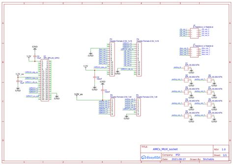 AMCsMUX Socket EasyEDA Open Source Hardware Lab