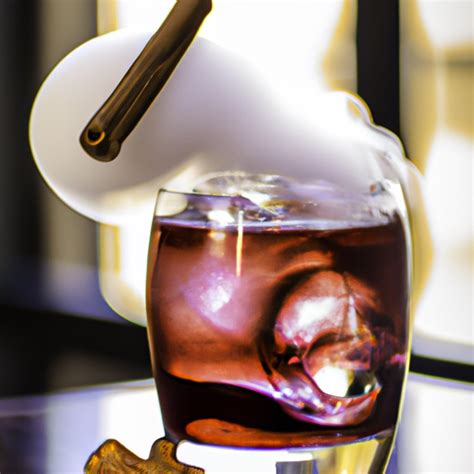 The Smoky Cola Tequila, Tequila and whiskey cocktail with Coca Cola juice