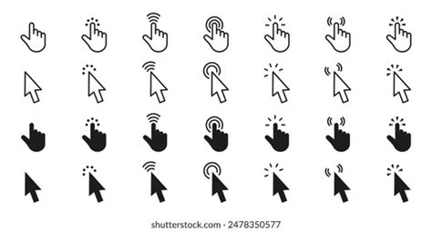 47169 Pointing Pressing Hand Stock Vectors And Vector Art Shutterstock