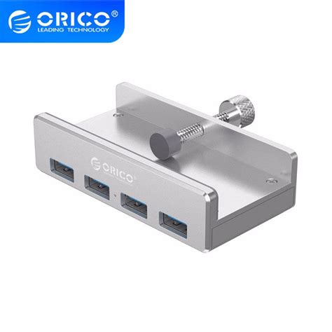 ORICO Original Aluminum 4 Ports USB 3 0 Clip Type HUB For Desktop Laptop Clip Range 10 30mm 0 39