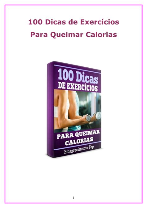 Solution Dicas De Exerc Cios Para Queimar Calorias Studypool