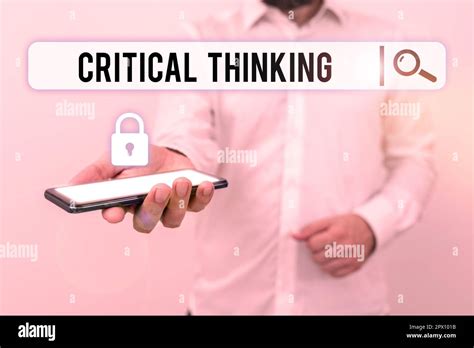 Hand Writing Sign Critical Thinking Business Approach Sequence Of Stages Of A Project Requiring