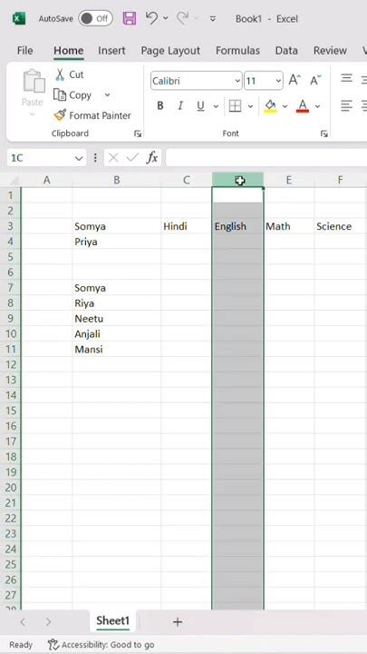 How To Insert Rows And Columns Excelforbeginners Exceltips