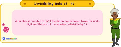 Divisibility Rule Of 17 Divisibility Test Of 17
